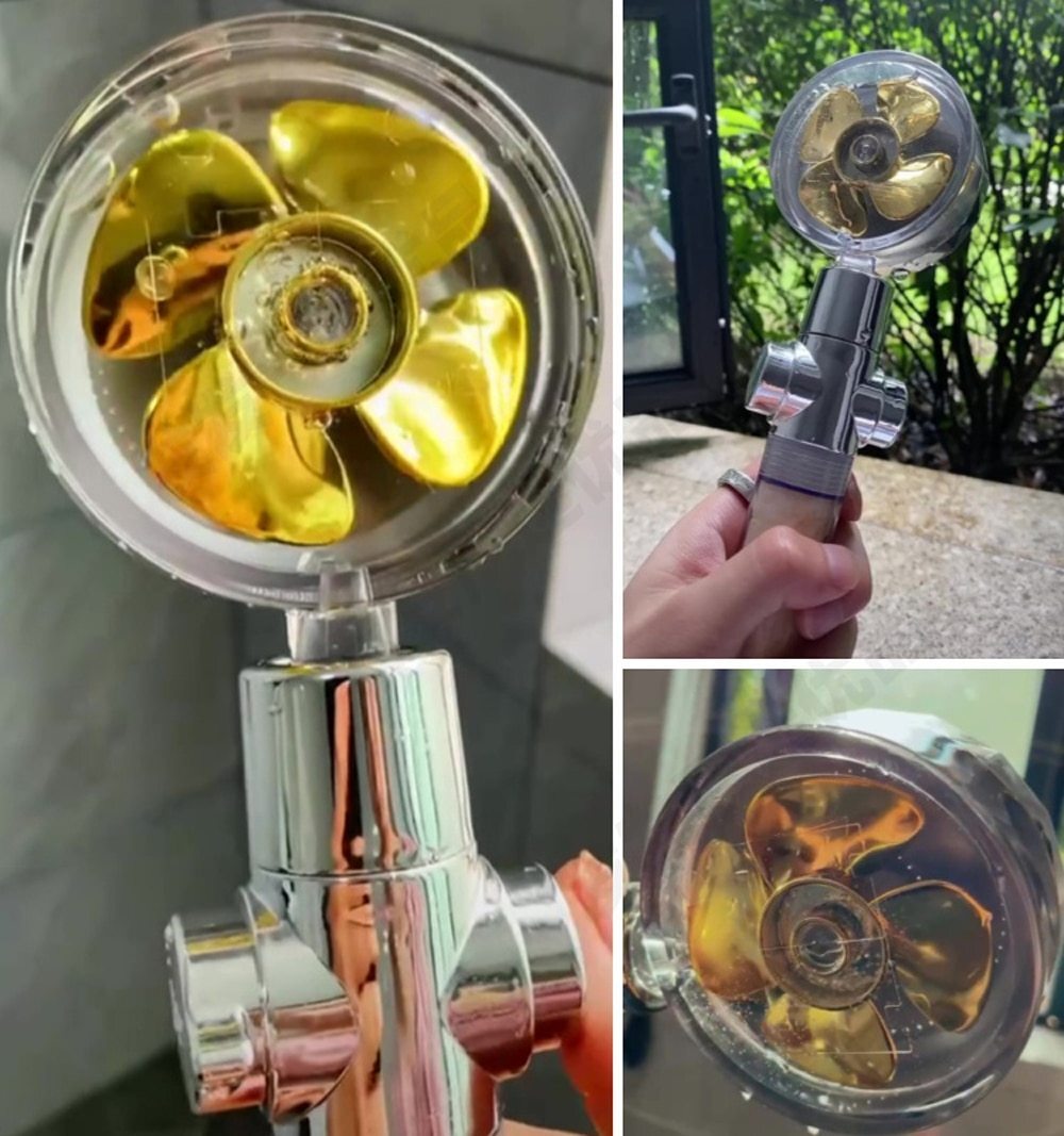 High Pressure Shower Head - Filtered Detachable Hydro Jet Shower Head