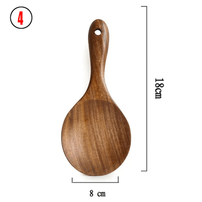 Kitchen Utensil Set - 7PCS Wood Cooking Spoons