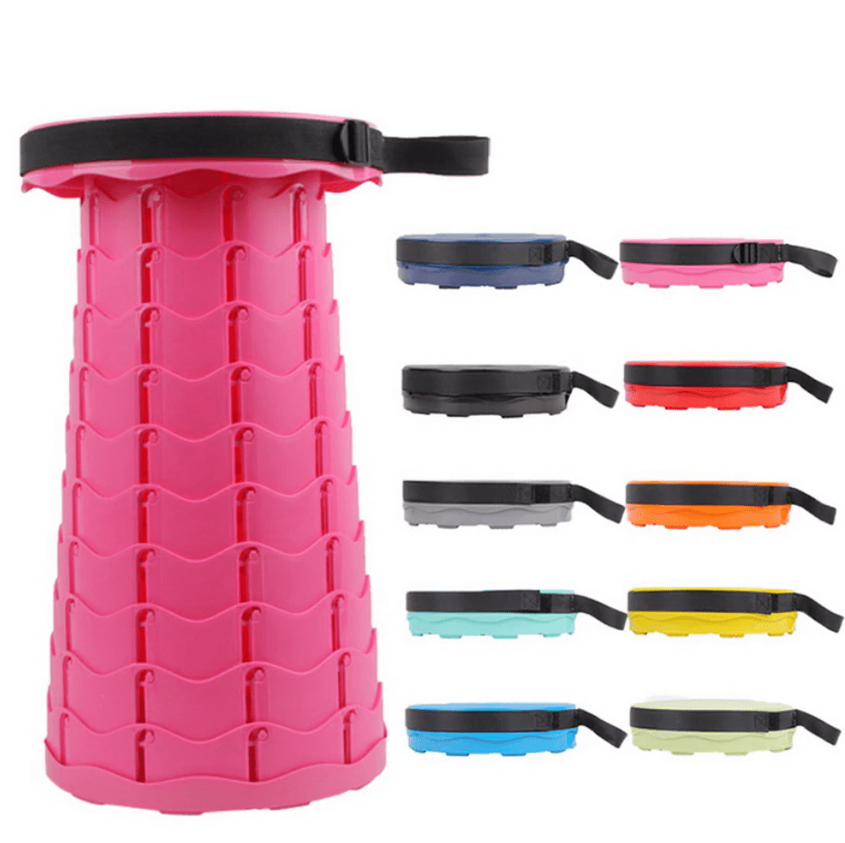 Portable Folding Stool - Outdoor Collapsible Camping Stool