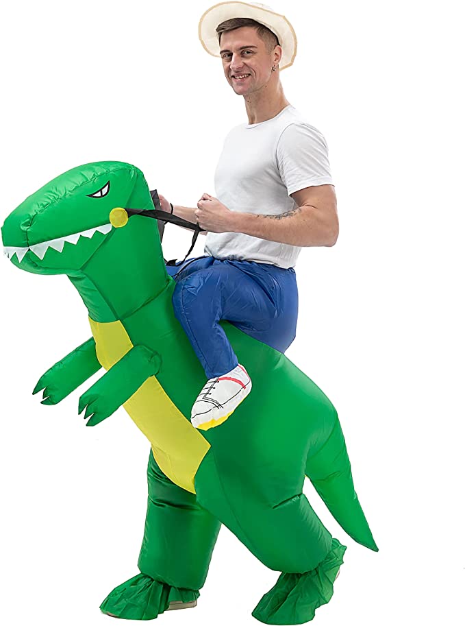 Riding Inflatable Dinosaur Costume