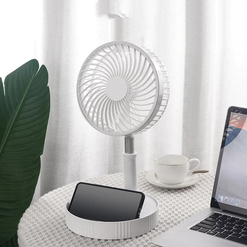 Portable Folding Fan - Rechargeable Cordless Fan