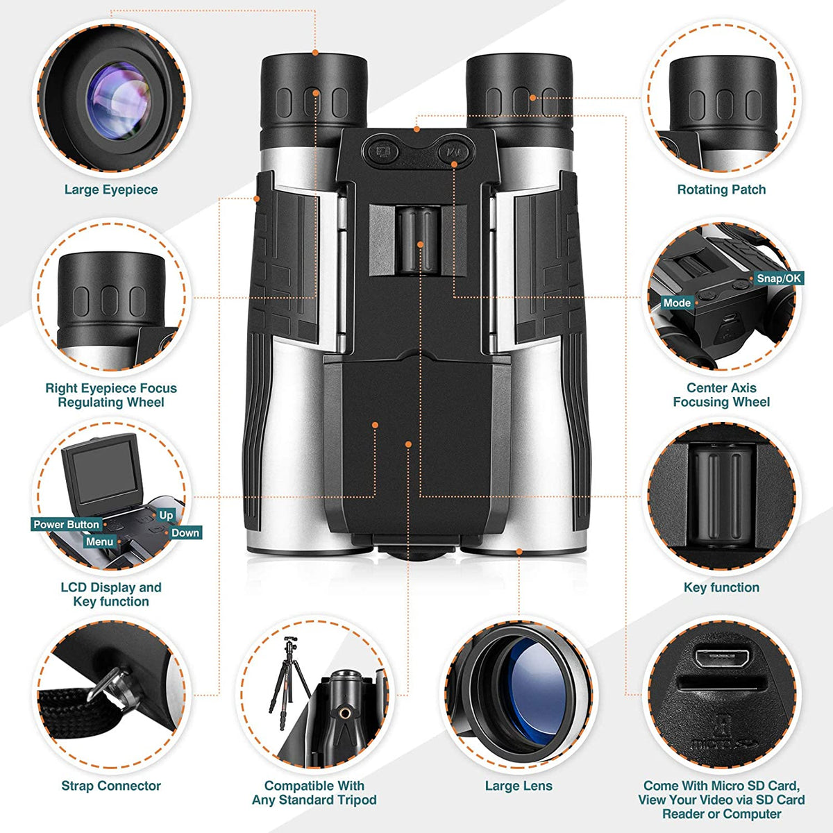 Digital Camera Binoculars | Binoculars with Camera